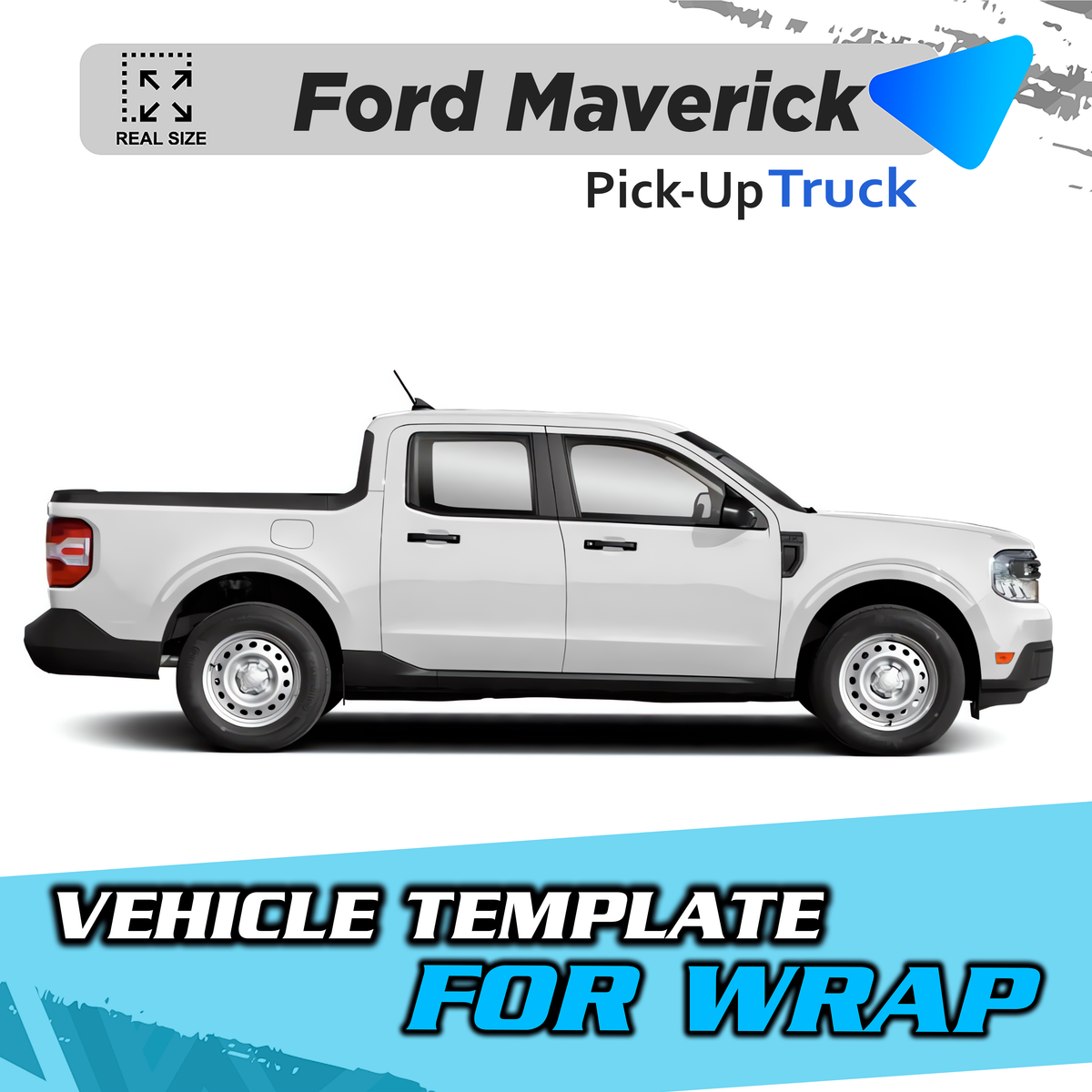 VEHICLE TEMPLATE FOR WRAP FORD MAVERICK PICKUP – SOLUTIONPRINT LLC