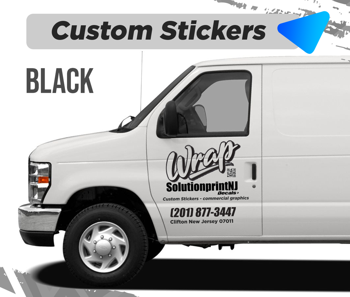 Custom stickers for the doors of commercial vehicles – SOLUTIONPRINT LLC