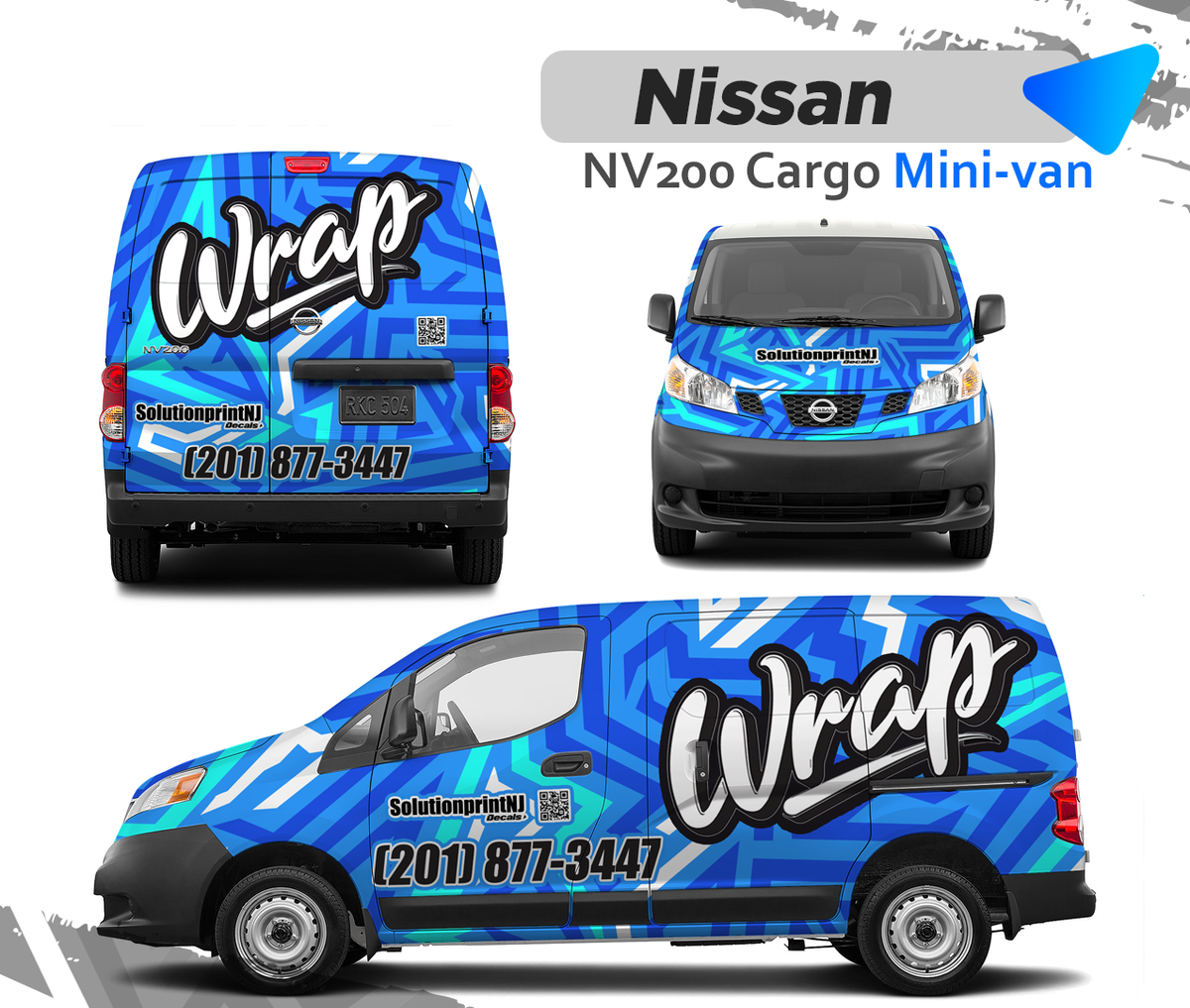 NISSAN NV200 CARGO VAN WRAP GRAPHICS – SOLUTIONPRINT LLC
